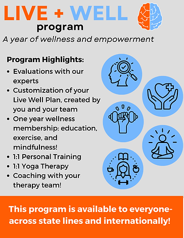 Live+Well Program| PD FND Concussion EDS POTS Dystonia | Integrated Treatment | PT | OT